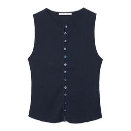 Pull&Bear Pull&bear Strickweste Damen Gr&ouml;&szlig;e XS navy