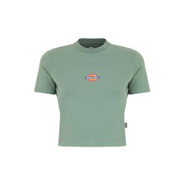 Dickies T-Shirt 'Maple Valley' Damen Gr&ouml;&szlig;e L gelb / gr&uuml;n / rot