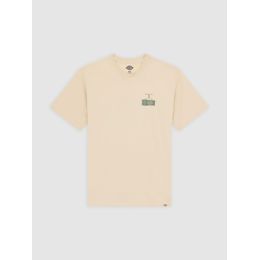 Dickies T-Shirt 'Apison' Herren Gr&ouml;&szlig;e M beige / gr&uuml;n
