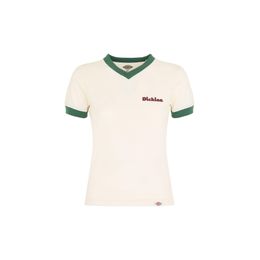 Dickies T-Shirt 'Slayden Ringer' Damen Gr&ouml;&szlig;e M hellbeige / tanne