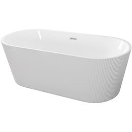 Badewanne Sanotechnik "RENO", weiß, H:58cm L:170cm T:75cm, Acryl, Badewannen, 170x75x58 cm