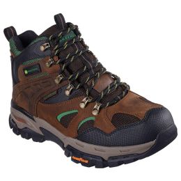 Schnürstiefel Skechers "ARCH FIT TARVER JOHN DEERE-LOADER", Herren, Gr. 40, dunkelbraun, Leder, Schuhe, Boots mit John Deere Harvester Collaboration