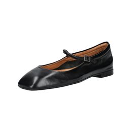 Riemchenballerina Pavement "Pavement Ballerinas Leder", Damen, Gr. 37, schwarz, Leder, Casual, Schuhe