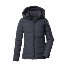 Steppjacke Killtec "KOW 10 WMN QLTD JCKT", Damen, Gr. 38, blau (nachtblau), Obermaterial: 100% Polyester;Futter: 100% Polyester;F&uuml;llung: 100% Polyester, Jacken Steppjacke, Winddichte, wasserabweisende Damen Steppjacke mit verstellbarer Kapuze, Topseller