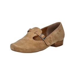 Slipper Everybody "Everybody Slipper Veloursleder", Damen, Gr. 38, braun (dunkelbraun), Veloursleder, Schuhe Slipper