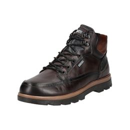 Schnürstiefelette Pikolinos "Pikolinos Stiefelette Leder", Herren, Gr. 41, braun (dunkelbraun), Leder, Casual, Schuhe