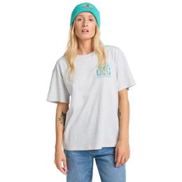 T-Shirt Billabong "Always Looking", Damen, Gr. M, light grau heather, 100% Baumwolle, Shirts T-Shirt