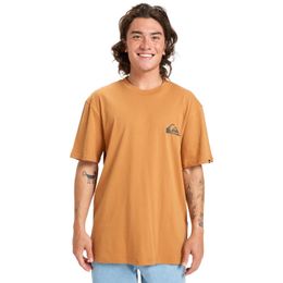 T-Shirt Quiksilver "Ev Mini Logo", Herren, Gr. XL, braun (almond), 70% Baumwolle, 30% Baumwolle, Shirts T-Shirt