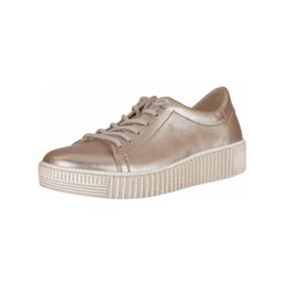 Sneaker Gabor "Gabor Sneaker Leder", Damen, Gr. 37,5, puder, Leder, Schuhe Sneaker