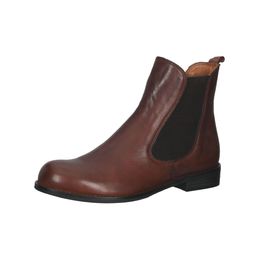 Stiefelette Everybody "Everybody Stiefelette Leder", Damen, Gr. 38, braun, Leder, Schuhe Stiefelette