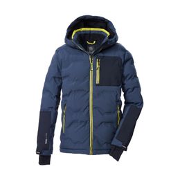 Steppjacke Killtec "KSW 203 BYS QLTD JCKT", Jungen, Gr. 176, nachtblau, Obermaterial: 100% Polyester;Futter: 100% Polyester;F&uuml;llung: 100% Polyester, Jacken Steppjacke, Winddichte Kinderjacke mit 10.000 mm Wassers&auml;ule, verstellbarer Kapuze