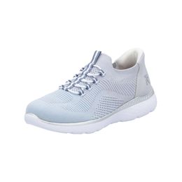 Sneaker Rieker "Rieker Sneaker Textil", Damen, Gr. 38, blau (lila, blau), Textil, Schuhe