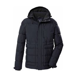 Steppjacke Killtec "KOW 87 MN QLTD JCKT", Herren, Gr. XL, schwarz, Obermaterial: 100% Polyester;Futter: 100% Polyester;F&uuml;llung: 100% Polyester, Jacken Steppjacke, Wasserabweisende Herren Steppjacke mit abnehmbarer Kapuze