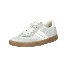 Sneaker Paul Green "Paul Green Sneaker Veloursleder/Textil", Damen, Gr. 37,5, grau, wei&szlig;, Textil, Veloursleder, Schuhe Sneaker