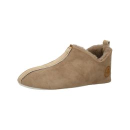 Hausschuh Shepherd "Shepherd Hausschuhe Leder", Damen, Gr. 38, grau, Leder, Schuhe Hausschuh