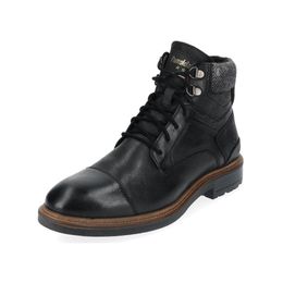 Pantofola d'Oro PANTOFOLA D ́ORO Herren Schnürstiefelette "Pantofola d'Oro Stiefelette Leder", Gr. 45schwarz, Leder, Schuhe