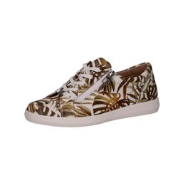 Sneaker Caprice "Caprice Sneaker Leder", Damen, Gr. 38,5, wei&szlig;, Leder, Schuhe Sneaker