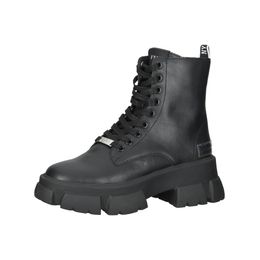 Steve Madden Damen Schn&uuml;rstiefelette "Steve Madden Stiefelette Leder", Gr. 41schwarz, Leder, Schuhe
