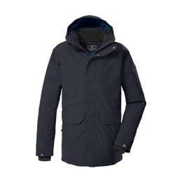 Parka Killtec "KOW 85 MN PRK", Herren, Gr. 4XL, schwarz, Oberstoff: 100% Polyester, Futter: 100% Polyester, Füllung: 100% Polyester (recycelt), Jacken, Wasser- und winddicht, atmungsaktiv, abnehmbare Kapuze, PFAs-frei