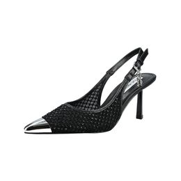 Steve Madden Damen Slingpumps "Steve Madden Pumps Synthetik/Textil", Gr. 36schwarz, Synthetik, Textil, Schuhe