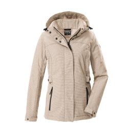 G.I.G.A. by Killtec Softshelljacke "GW 35 WMN SFTSHLL JCKT", Damen, Gr. 44, beige (hellbeige), Oberseite: 90% Polyester, 10% Elasthan;R&uuml;ckseite: 100% Polyester, G.I.G.A. DX BY KILLTEC, Jacken Softshelljacke, Wasserdichte, atmungsaktive Softshelljacke mit abnehmbarer Kapuze