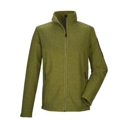 Fleecejacke Killtec "KOW 75 MN FLC JCKT", Herren, Gr. M, grün, Oberstoff: 100% Polyester, Futter: 100% Polyester, Jacken, Killtec Herren Fleecejacke, vielseitig, Zipper-Taschen, Kinnschutz