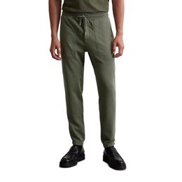 Marc O'Polo Jerseyhose MARC O'POLO "aus recycelter Baumwolle", Herren, Gr. L, Normalgrößen, braun (copley braun), Obermaterial: 100% Baumwolle, unifarben, regular fit normal, Hosen Jerseyhose