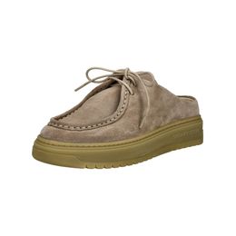 Pantolette sneaky steve "sneaky steve Pantoletten Veloursleder", Damen, Gr. 40, beige, Veloursleder, Schuhe Pantolette