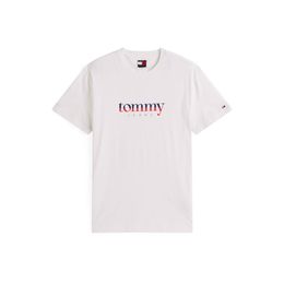 Tommy Jeans T-Shirt Herren Größe 4XL ecru / navy / rot