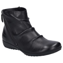 Josef Seibel Damen Stiefelette "Naly 61", Gr. 37, schwarz, Leder, Schuhe, Reißverschluss Stiefel, Winterstiefelette mit kleinem Absatz