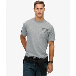 Superdry Herren Locker Geschnittenes Utility-t-shirt Grey - Gr&ouml;&szlig;e: XL 1040405503233ZUC004