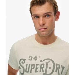 Superdry Herren L&auml;ssiges Heritage Brand T-shirt White - Gr&ouml;&szlig;e: M 1040405503261OO3002
