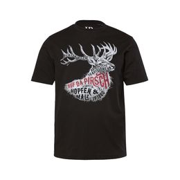 JP1880 Shirt male Black size 8XL