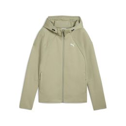 Puma Sportsweatjacke Damen Gr&ouml;&szlig;e L khaki / silber