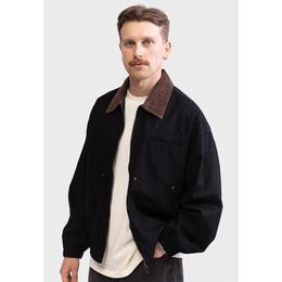 REDEFINED REBEL EST. 2013 Funktionsjacke REDEFINED REBEL "Redefined Rebel Jacket RRChester Jacket BOXY FIT", Herren, Gr. L, schwarz, Web, 100% Cotton, lang, Jacken Funktionsjacke