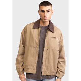 REDEFINED REBEL EST. 2013 Funktionsjacke REDEFINED REBEL "Redefined Rebel Jacket RRChester Jacket BOXY FIT", Herren, Gr. L, braun (petrified oak), Web, 100% Cotton, lang, Jacken Funktionsjacke