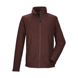 Fleecejacke Killtec "KOW 75 MN FLC JCKT", Herren, Gr. L, mahagoni, Oberstoff: 100% Polyester, Futter: 100% Polyester, Jacken, Killtec Herren Fleecejacke, vielseitig, Zipper-Taschen, Kinnschutz