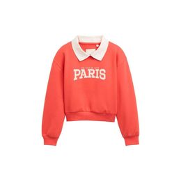 Tom Tailor Sweatshirt Mädchen Größe 152 rot / weiß