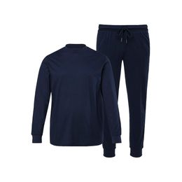 Men Plus Long Pajamas male Blue size 6XL