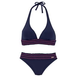 Lascana Bikini Damen Gr&ouml;&szlig;e S navy / fuchsia