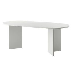 Selsey Esstisch oval wei&szlig; Ma&szlig;e (cm): B: 90 H: 75 &raquo; M&ouml;bel Kraft
