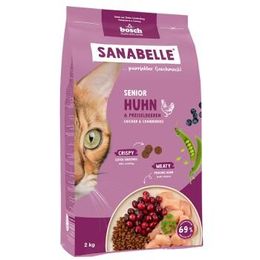 Sanabelle Trockenfutter Katze, Adult, Senior, Huhn 2x2 kg