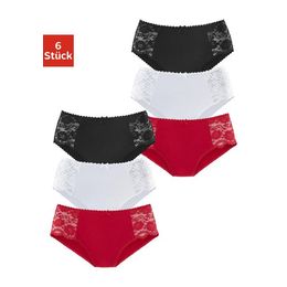 PETITE FLEUR BY LASCANA H&uuml;ftslip mehrfarbig Gr. 48/50 f&uuml;r Damen. Mit Spitze. K&ouml;rpernah. Nachhaltig.