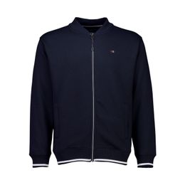 Sweatshirt Bison "Bison Cardigan", Herren, Gr. L, blau (navy), Obermaterial: 60% Baumwolle, 40% Polyester, bequem, Sweatshirts Sweatshirt