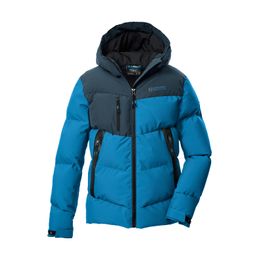 Steppjacke Killtec "KOW 230 BYS QLTD JCKT", Jungen, Gr. 116, azur, Obermaterial: 100% Polyester;Futter: 100% Polyester;F&uuml;llung: 100% Polyester, Jacken Steppjacke, Winddichte, wasserabweisende Kinderjacke mit verstellbaren B&uuml;ndchen