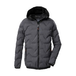 Steppjacke Killtec "KOW 229 BYS QLTD JCKT", Jungen, Gr. 128, grau (mittelgrau), Obermaterial: 100% Polyester;Futter: 100% Polyester;F&uuml;llung: 100% Polyester, Jacken Steppjacke, Winddichte, wasserabweisende Kinderjacke mit 10.000 mm Wassers&auml;ule