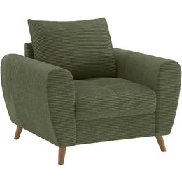 MR. COUCH Sessel »Blackburn II« Passend zu der Garnitur, wahlweise mit Kaltschaum Stripes 8641 green
