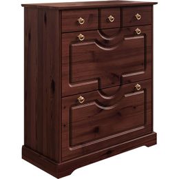 Home Affaire Schuhschrank &raquo;Klera&laquo; aus massiver Kiefer, FSC , Breite 81 cm, dreifache Schuhhalterung braun