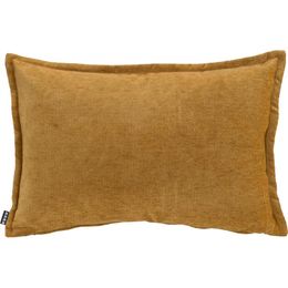 HOCK H.O.C.K. Dekokissen &raquo;Bizantina&laquo; mit umlaufender Biese goldfarben/gelb + unifarben Kissen: 65% Polyacryl, 35% Polyester B/L: 40 cm x 60 cm