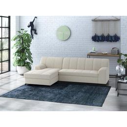 Inosign Ecksofa »Balme L-Form« Inkl. Zierkissen, wahlweise mit Bettfunktion beige